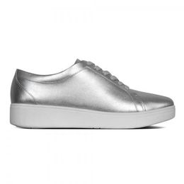 fitflop RALLY Damen Leder Sneaker Silber