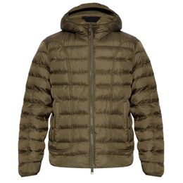 Diesel Plain Khaki Green wattierte Kapuzenjacke