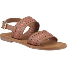 Hush Puppies Hadley Leder Damen Sandalen in Tan