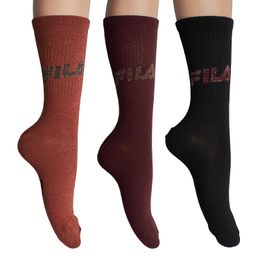 Fila Pack-3 Lange Baumwollsocken F3268 f&uuml;r Frauen