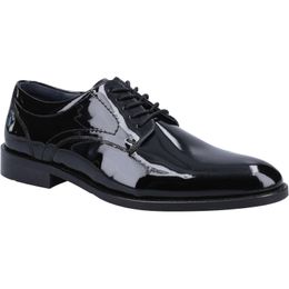 Hush Puppies Damien Schn&uuml;rschuhe aus lackiertem Leder f&uuml;r Herren in Schwarz
