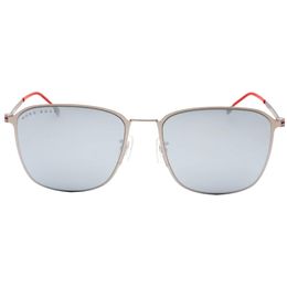 HUGO BOSS Extra White ML Lens Matte Ruthenium Silver Sonnenbrille