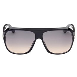 Tom Ford Hawkings-02 Gradient Smoke Lens Shiny Black Sonnenbrille