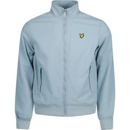 Lyle & Scott Lyle & Scott Fleece-gef&uuml;tterte blaue Away-Jacke mit Trichterkragen