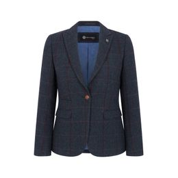 Paul Andrew Marineblauer, taillierter Tweed-Blazer f&uuml;r Damen
