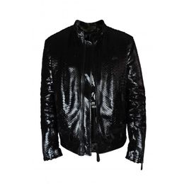 Philipp Plein Biker Jacke Schwarz
