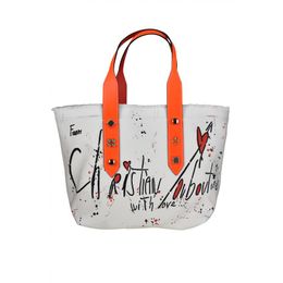 Christian Louboutin Mittelgro&szlig;e Einkaufstasche Frangibus Wei&szlig;