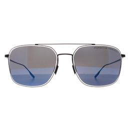 Porsche Design Aviator Unisex Schwarz Blau Spiegel P8940