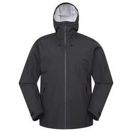 Mountain Warehouse - "Hill" Jacke, wasserfest Packable f&uuml;r Herren (Schwarz)