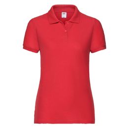 Fruit of the Loom - "Lady Fit 65/35" Poloshirt f&uuml;r Damen (Rot)