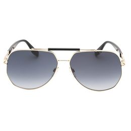 Marc Jacobs Herren Sonnenbrille Mit Dunkelgrauen Sf-gl&auml;sern Und Goldenen Gl&auml;sern