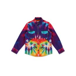 Philipp Plein Denim Shirt Ls Tie Dye