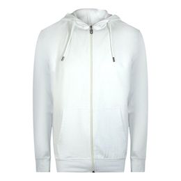 Cavalli Class - Kapuzenpullover Mit Rei&szlig;verschluss Und Blumenlogo In Off-white