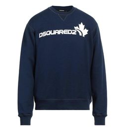 Dsquared2 - Marineblaues Sweatshirt mit auff&auml;lligem Ahornblatt-Logo