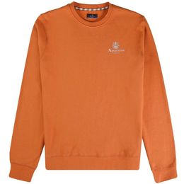 Aquascutum Active - Oranges Sweatshirt mit kleinem Logo
