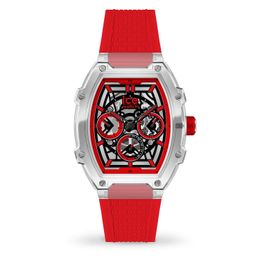 Ice Watch Ice Boliday - Clear Red Skel Rot Unisex Armbanduhr 024288 - M