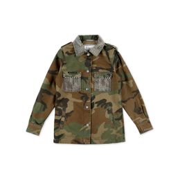 Philipp Plein Parka Crystal Camouflage