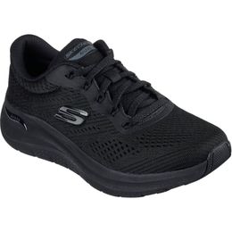 Skechers Arch Fit 2.0 Big League Polyester Damen Schwarze Sneaker