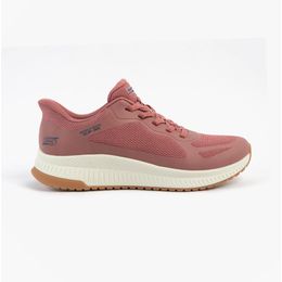 Skechers Bobs Squad 4 - Klassische Damen Sneakers Ros&eacute;
