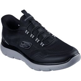 Skechers Summits Top Rate Textil Herren Schwarz/Grau Sneaker