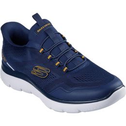 Skechers Summits Top Rate Herren Sneaker In Marineblau/gelb