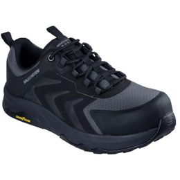 Skechers Workwear Speed-Flex Trekker Nylon Herren Schwarze Sicherheits-Sneaker