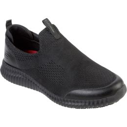 Skechers Workwear Cessnock Textile Herrenschwarze Sneakers
