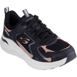 Skechers Arch Fit 2.0 Vintage Luxe Leder Damen Sneakers Schwarz/Ros&eacute;gold