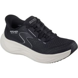 Skechers Skech Cloud Plush Horizon Polyester Damen Schwarz/Wei&szlig; Sneaker