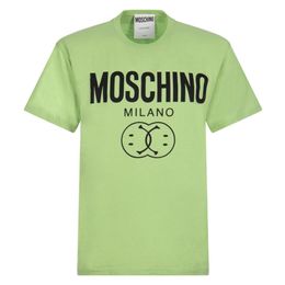 Moschino Milano - Gr&uuml;nes T-shirt Mit Doppel-smiley