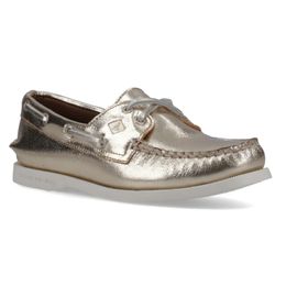 Sperry Authentic 2 Eye Damen Bootsschuhe Aus Leder In Gold