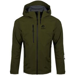 GUGGEN Mountain Damen Wanderjacke 3-Lagen Hardshell Olive