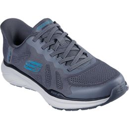 Skechers Equalizer 6.0 Textil Herren Sneaker Grau/Blau