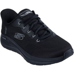 Skechers Arch Fit 2.0 Lestur Textile Herrenschwarze Sneakers