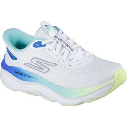 Skechers Performance Max Cushioning Max Run Textil Damen Wei&szlig;/Multi Sneakers