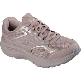 Skechers GO RUN Consistent 2.0 Advantage Damen Sneaker Aus Hellem Braunem/goldenem Leder