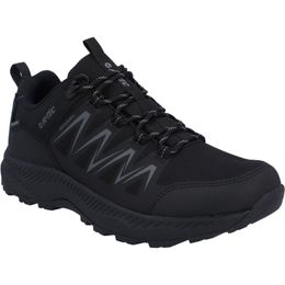 Hi-Tec Stealth Low Polyester Herren Wanderschuhe in Schwarz/Dunkelgrau