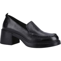 Hush Puppies Adelaide Damen Schwarze Lederloafer