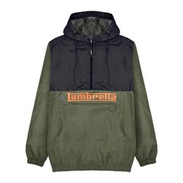 Lambretta - "Scooter" Jacke &Uuml;ber den Kopf f&uuml;r Herren (Khakigr&uuml;n/Schwarz)
