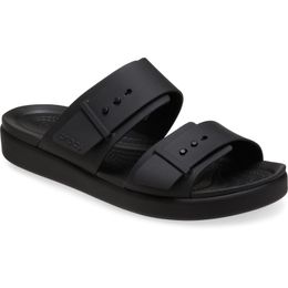 Crocs Brooklyn Buckle Damen Schwarze Sandalen