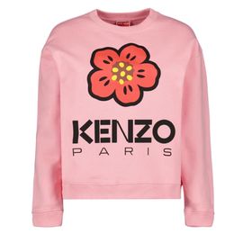 Kenzo Paris Sweatshirt mit Blumenlogo in Rosa