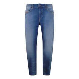 Diesel D-Mihtry Straight Fit Jeans aus blauem Denim