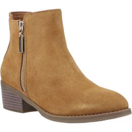 Hush Puppies Ingrid Wildleder Damen Tan Absatz-Stiefeletten