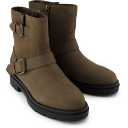 Toms Shoes TOMS Ionie Moto Leder Damen Canteen Stiefel