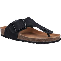 Hush Puppies Billie Wildleder Damen schwarze Sandalen