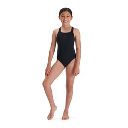 Speedo - "Medalist" Badeanzug f&uuml;r M&auml;dchen (Schwarz)