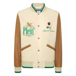 Philipp Plein College Bomber Jacket Ls Racing Club