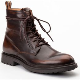 Base London Brunel Leder Herren Braune Stiefeletten