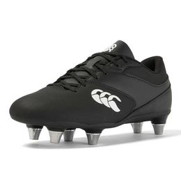 Canterbury Herren Phoenix Raze 2023 Soft Ground Rugby-Stiefel (Schwarz/Wei&szlig;)
