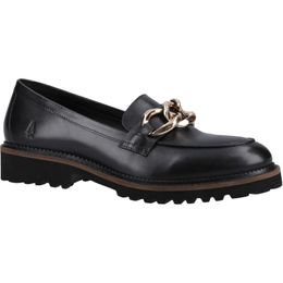 Hush Puppies Gianna Leder Damen Schwarz Slipper